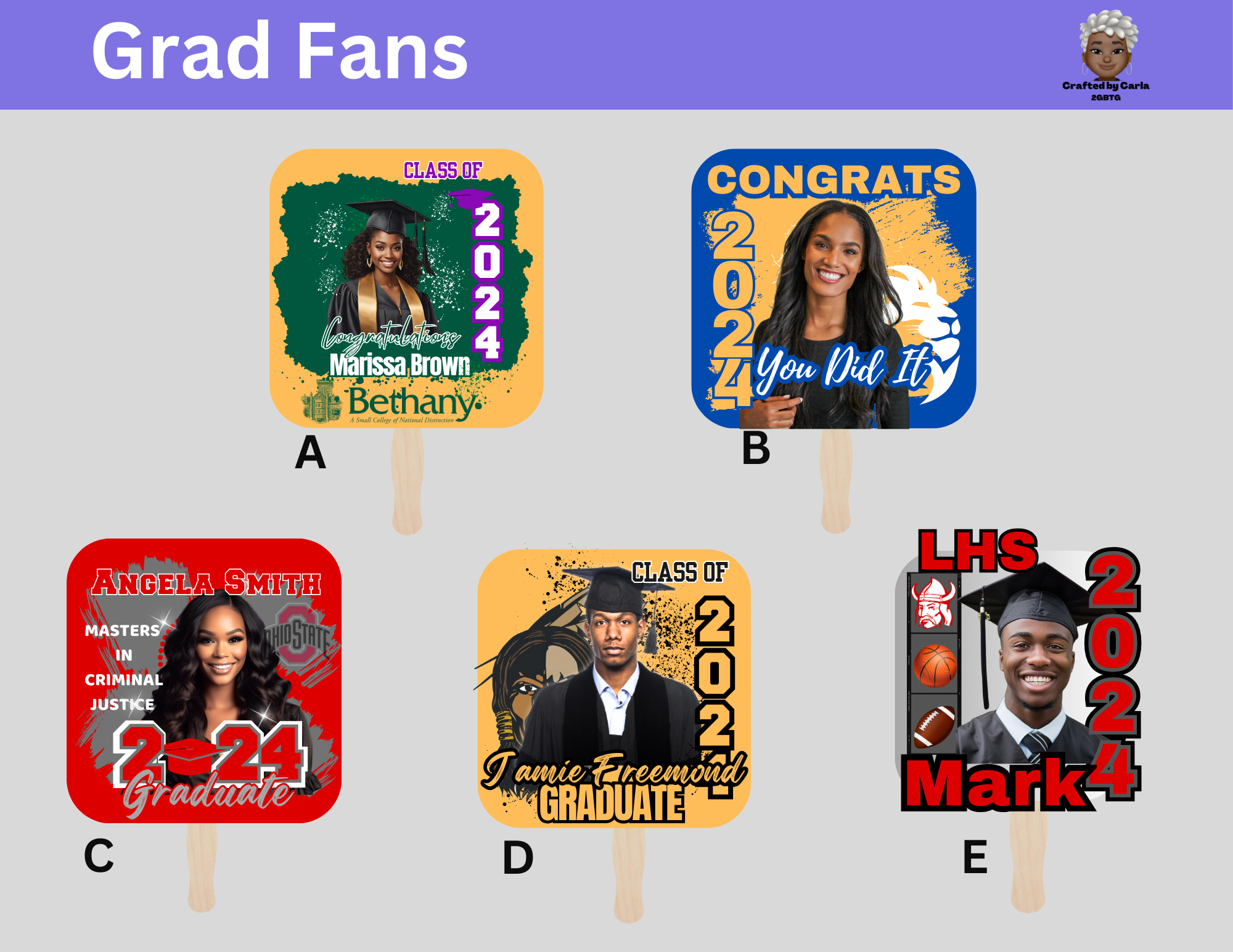 Graduation Fans – Crafted By Carla B